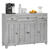 Buffet Cabinet Farmhouse Sideboards and Buffets with Drawers & Doors, Shelves, Coffee Bar ...