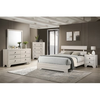 Annis 4 Piece White Platform Bedroom Set - Bed Bath & Beyond - 40154062