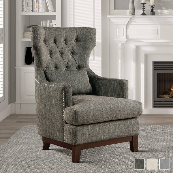 Paighton Tufted Wingback Accent Chair - Bed Bath & Beyond - 31436076