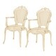 Gittel Clear or Amber Transparent Acrylic Arm Chair Dining Chairs ...