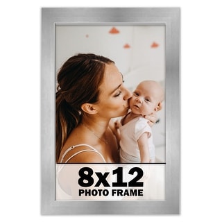 8x12 Frame Stainless Steel Silver Picture Frame - Modern Photo Frame ...