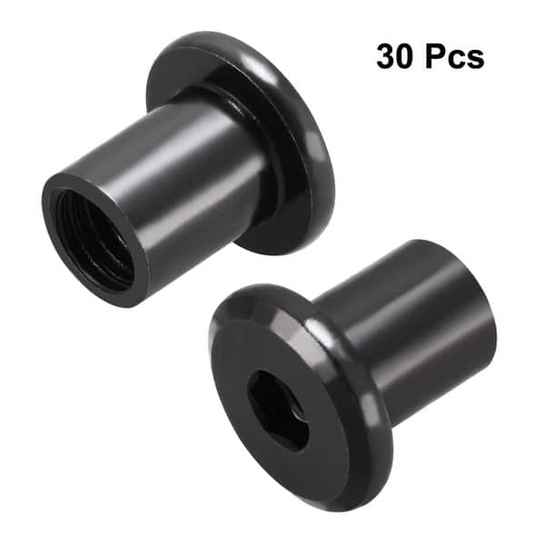 M8x12mm Rivet Hex Socket Head Insert Nut Screw Post Power Coated 30pcs ...
