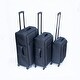 Modern Softside Waterproof 3 Piece Luggage Set with Ergonomic ...