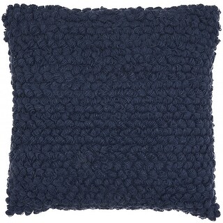Dark Blue Knotted Detail Throw Pillow - Bed Bath & Beyond - 39519739