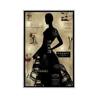 iCanvas "High Fashion on Gold III" by Amanda Pearson Framed - Bed Bath ...