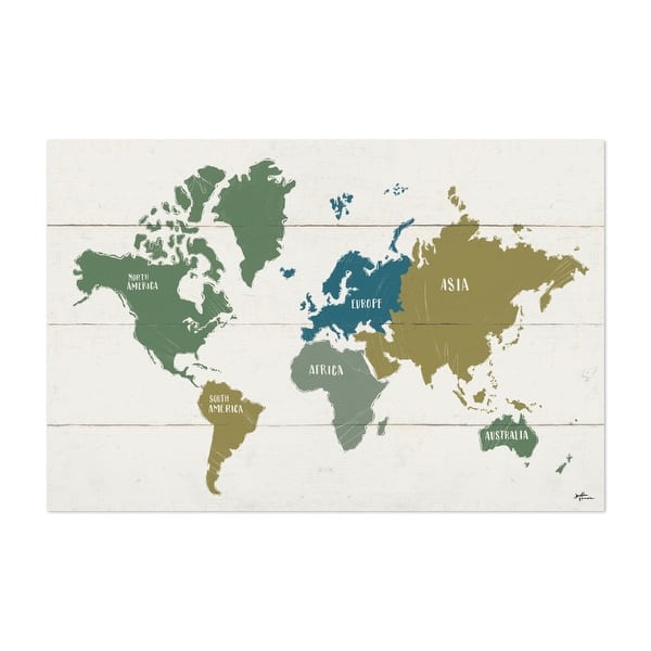 Peace and Lodge World Map Maps Art Print/Poster - Bed Bath & Beyond ...