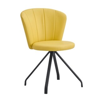 Light Yellow Comfort Home Office Chair Lumbar Support Computer Chair ...