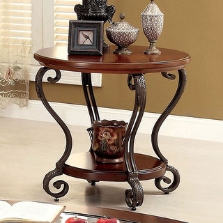 Traditional End tables living room Brown Cherry side table - Bed Bath ...