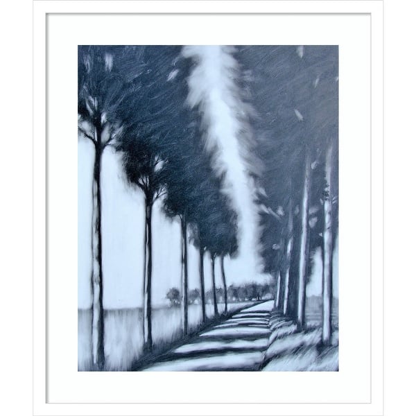 Avenue of Trees by Paul Powis Wood Framed Wall Art Print - Bed Bath ...