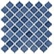 Merola Tile Hudson Tangier Denim Blue 12-3/8" x 12-3/8" Porcelain Floor ...