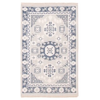 ECARPETGALLERY Hand-knotted Tangier Grey Wool Rug - 5'2 x 8'3 - Bed ...
