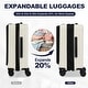 Luggage,With Front Opening,Tsa Approved Lock,Hardshell Suitcase - Bed ...