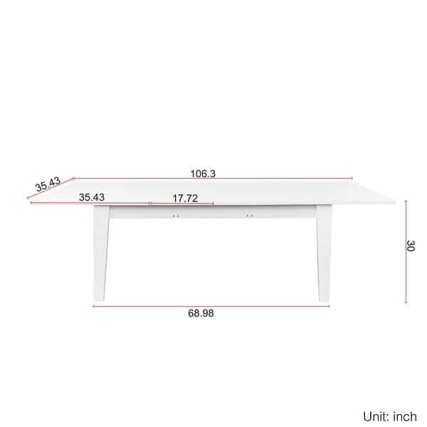 Extendable Dining Table for 6-10 Person, Super Long Conference Meeting ...