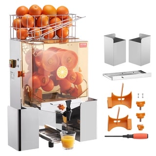 VEVOR Commercial Orange Juicer Machine Automatic Juice Extractor with ...