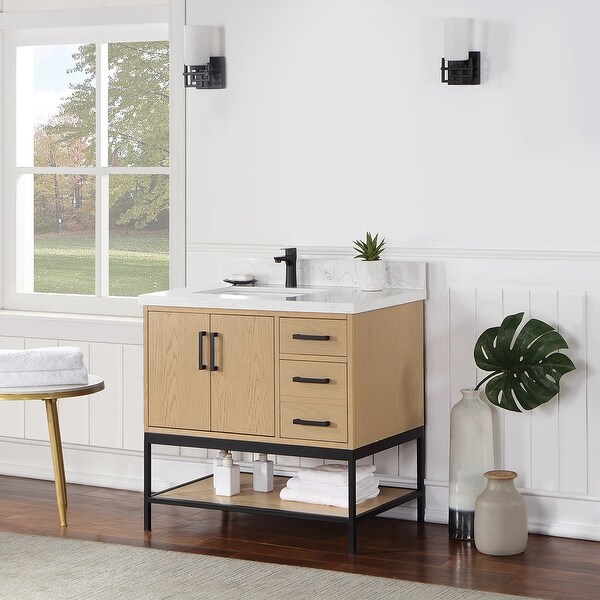 Rita Arch Modern Frameless Bathroom Vanity Mirror - Bed Bath & Beyond - 6525714