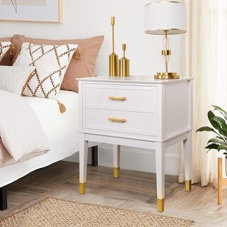 End Table with Storage Drawer, Nightstand Modern Side Table Large with ...