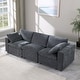 Chenille Upholstered Sectional Sofa Convertible Modular Lounge Couch ...