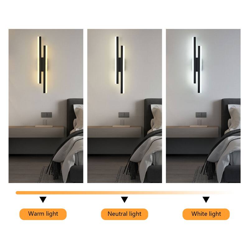 Modern Black Bathroom Vanity Sconces 12W LED Matte Light - On Sale ...