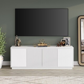 75" Modern TV Stand for TVs up to 75 Inches, Entertainment Center with ...