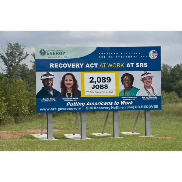 Billboard Advertising The Obama AdministrationS American Recovery And ...