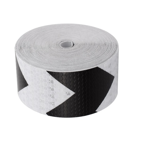 White Black Honeycomb Reflective Conspicuity Tape 5cm Width 20m Length ...
