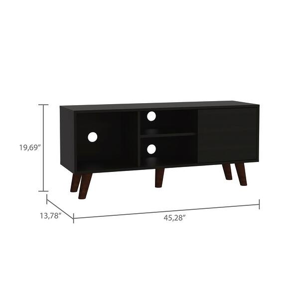 45" inch TV Stand Media Console Cabinet, Modern Entertainment Center ...