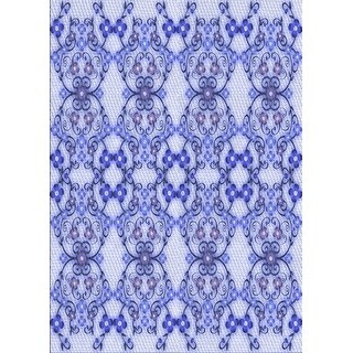 Ahgly Company Machine Washable Transitional Blue Angel Blue Area Rugs ...