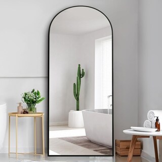 71x24" Arch Full Length Mirror, Modern Design Standing Floor Mirror ...