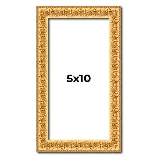5x10 In Frame Gold Real Wood Picture Frame Width 1 inches | Interior ...