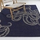 Octavius Coastal Octopus Area Rug - Bed Bath & Beyond - 37906255