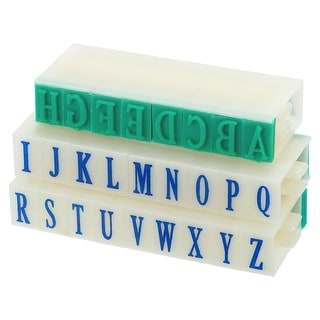 Detachable Letter Stamp Plastic 26 Digits Font Alphabet A-Z Set - Bed ...