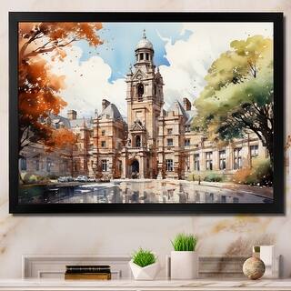 Designart "Ireland Trinity College Dublin" Ireland Framed Wall Art ...