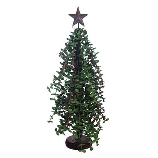 Transpac Foam 23 in. Green Christmas Bright Berry Tree - Bed Bath ...