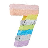 Large Number 7 Pinata for Girl's 7th Birthday Party Decorations ...