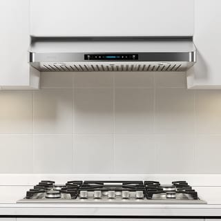 IKTCH 42 Inch Under Cabinet Range Hood, 900-CFM 4 Speed Touch Control ...