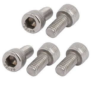 M6x12mm 304 Stainless Steel Left Hand Thread Hex Socket Cap Screw ...
