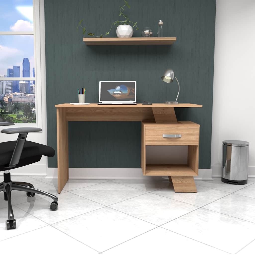asymmetrical desk