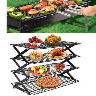 Adjustable 4-Tier Collapsible Cooling Rack - Bed Bath & Beyond - 40532885