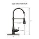Pre-Rinse Spring Kitchen Faucet, Single Level with Pull Down Sprayer ...