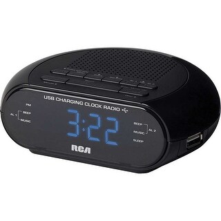 Rca rc207 alarm clock,usb charging - Bed Bath & Beyond - 29487394