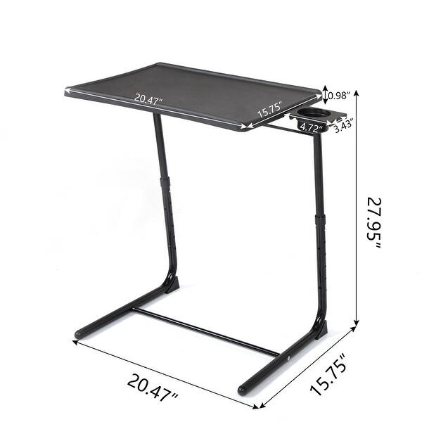 Portable Computer Table/Office Desk with Height and Angle Adjusting ...