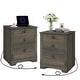 End Table with Charging Station, Side Table with Storage, Power Outlets ...