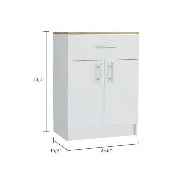 Barbados Pantry Cabinet, One Drawer, Two Interior Shelves - Bed Bath ...