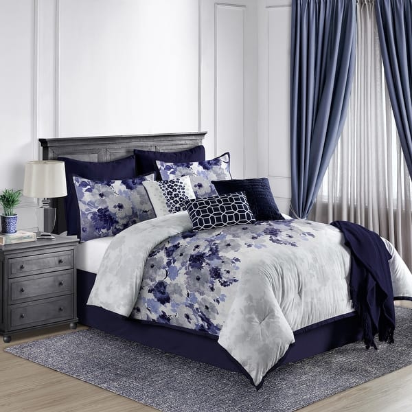 Lanwood Home Claire Cotton 10-Piece Comforter Set - Bed Bath & Beyond ...