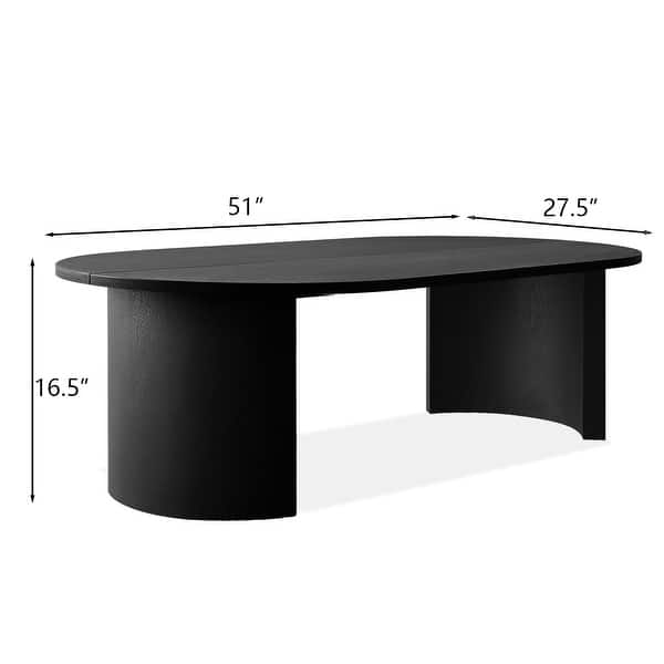 51" Large Oval Coffee Table - Bed Bath & Beyond - 41234538