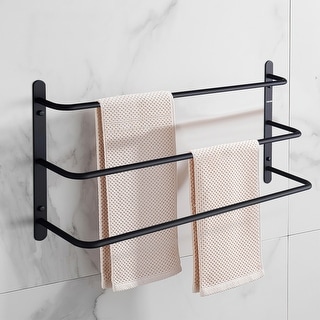 Multipurpose Stainless Steel Stagger Layers Wall Mounted Towel Rack ...