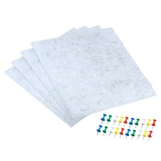 4Pcs Felt Pin Board Tile Self Adhesive Square Wall Bulletin Push Pin ...
