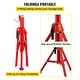 VEVOR V Head Pipe Stand 1/8"-12" Capacity,Portable Folding Pipe Stands ...
