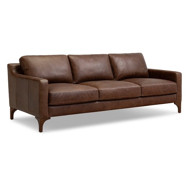 Poly Bark Sorrento Sofa Full Grain Genuine Italian Leather On Sale Bed Bath Beyond 28514278