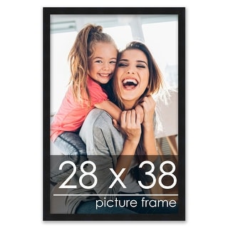 28x38 Frame Black Modern Minimalist - Modern Wood Picture Frame ...